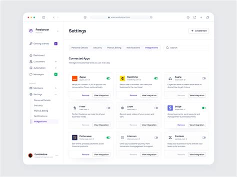 Dashboard Integrations UI By Onoriode Aluya On Dribbble
