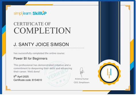 Powerbi Dataanalytics Learningjourney Santy Joice Simson