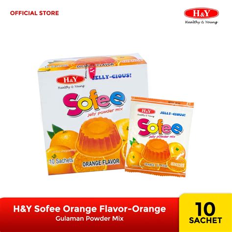 Handy Healthy And Young Sofee Jelly Powder Mix Orange Flavor 10sachetbox 150g Gulaman Shopee