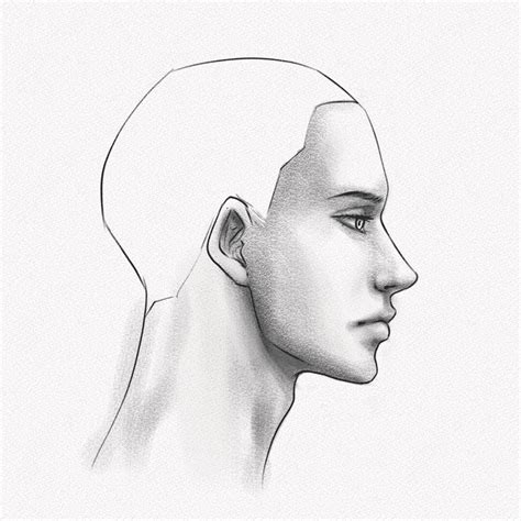 How To Draw A Face From The Side Learn How To Draw Mans Male Face