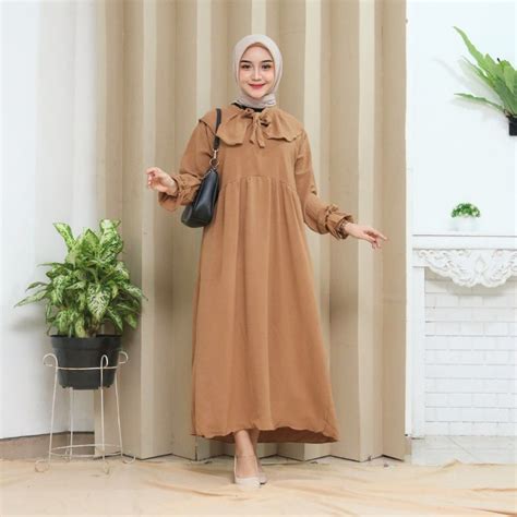 Jual Aju Kenna Dress Baju Gamis Crinkle Dress Premium Dress Wanita By Batik Laris Joyo