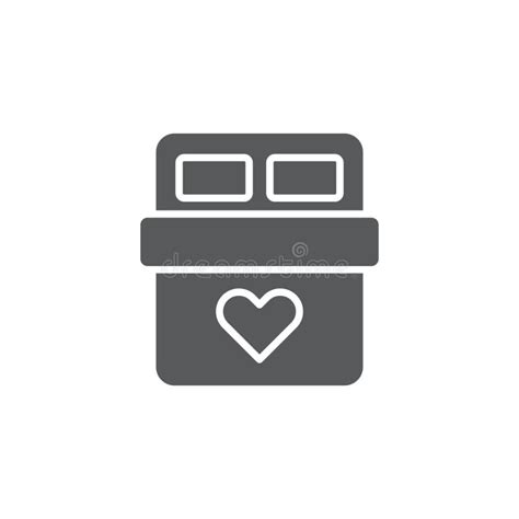 Couple Making Love Bed Vector Icon Symbol Isolated On White Background Stock Vector