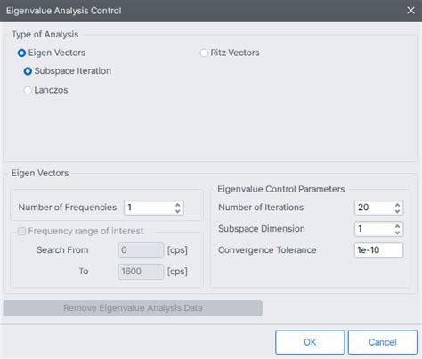 Eigenvalue Analysis Control Midas Support