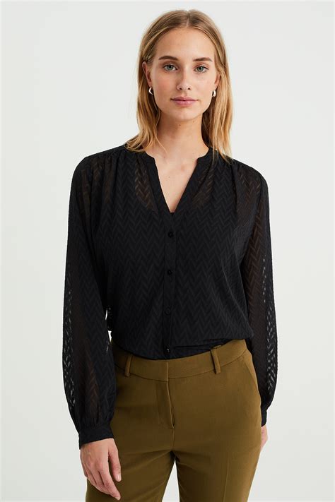 Dames Blouse Met Structuur