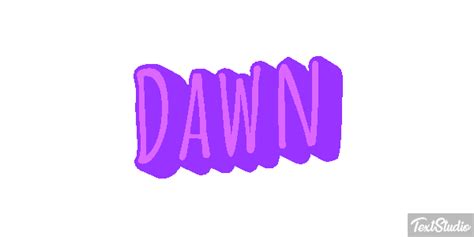 Dawn Name Animated GIF Logo Designs