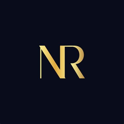 Premium Vector Nr Logo