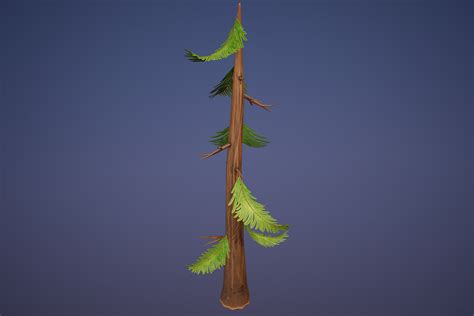 Stylized Pine Tree With Few Leaves 3d Trees Unity Asset Store