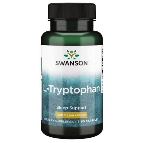 Swanson Л-триптофан 500 mg х60 капсули SW1502 - Аптеки 36.6