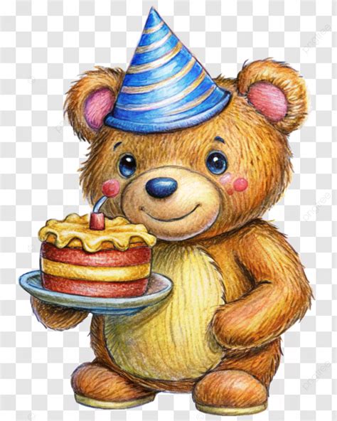 따뜻한 생일 케이크를 제공하는 테디 베어 테디 베어 생일 생일 케이크 Png 일러스트 및 이미지 에 대한 무료 다운로드 Pngtree