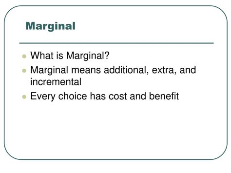 PPT Marginal Analysis PowerPoint Presentation Free Download ID