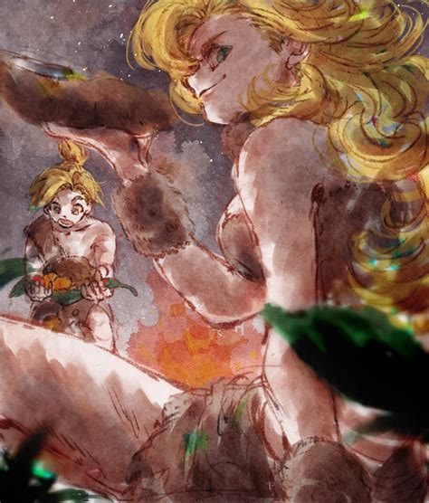 Ayla And Kino Chrono Trigger Drawn By Amakekke Danbooru