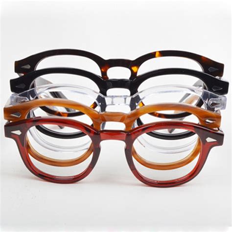 Round Handmade Acetate Frame Women Johnny Depp Gla Vicedeal