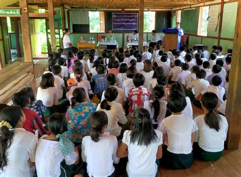 မင်းလှမြို့အမှတ်၆ အခြေခံပညာမူလတန်းကျောင်းတွင် သဘာဝဘေးအသိပညာပေးဟောပ