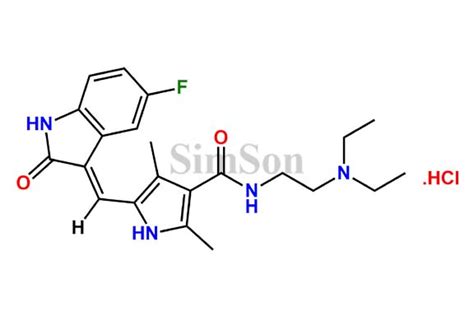 Trans Sunitinib Hydrochloride Cas No 1691223 83 2 Free Base Simson Pharma Limited