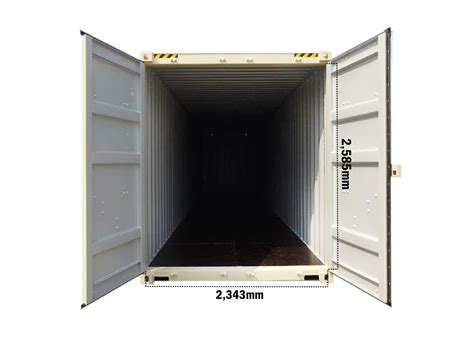40ft High Cube Shipping Container Ral 1015 Bsl Containers Ltd