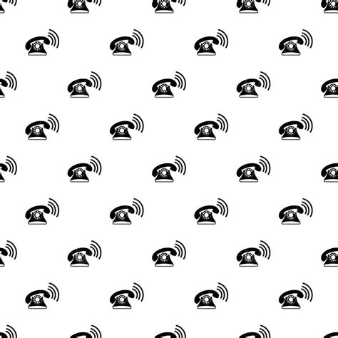 Retro Phone Pattern Seamless In Simple Style Vector Illustration Background Equipment Buzz