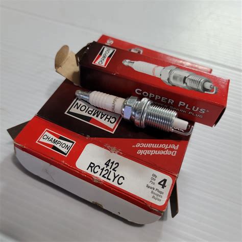 Spark Plug-Copper Plus Champion Spark Plug 412 RC12LYC - 4 pk | eBay