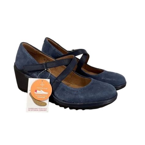 Comfortiva Shoes Comfortiva Womens Alice Mary Jane Wedge Comfort