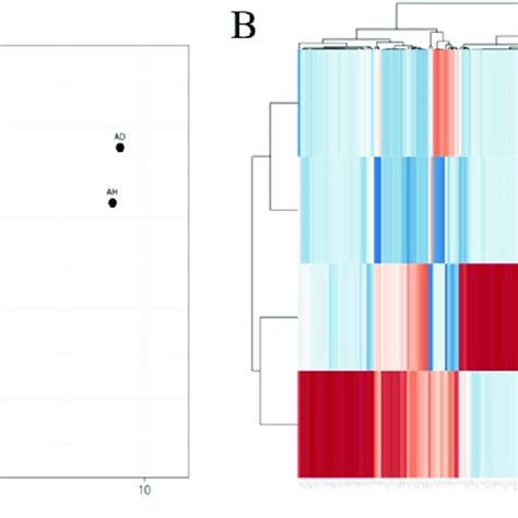 Principal Component Pc Analysis A And Heatmap And Cluster Analysis