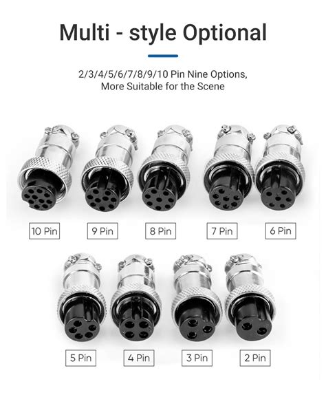 Elecbee Gx16 Aviation Connector Male And Female One Pair 4pin