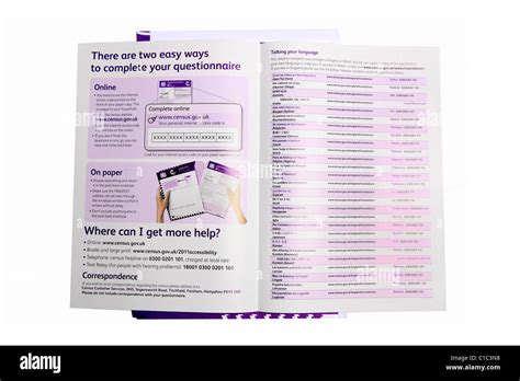 Census Forms Cut Out Stock Images Pictures Alamy
