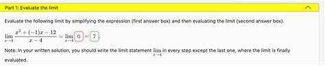 solved part 1 evaluate the limitevaluate the following