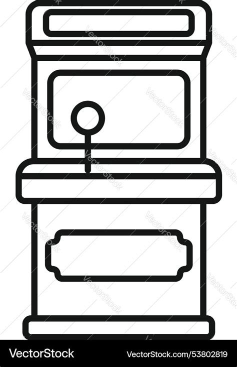 Retro Arcade Game Machine With Joystick And Screen