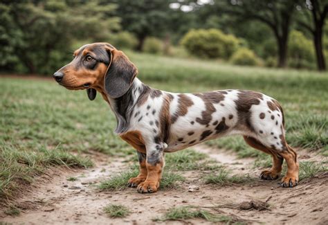 Teckel Miniatura Doble Moteado Por Qué El Blanco En Un Perro