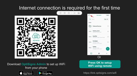 How To Setup Wifi With Optisigns Admin Mobile App On Optisigns Pre