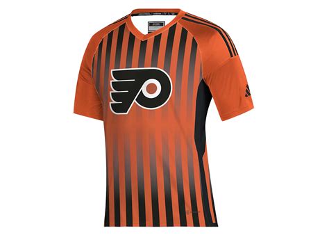 Adidas Flyers Hockey Tee Team Orangeblackmulti Mens Ss24 Us