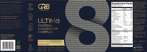 Gr8 Lifestyle Ultim8 Premium Protein Colostrum Recovery Complex