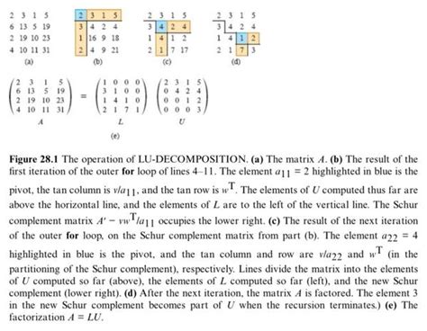 算法导论（第四版）第二十八章：矩阵运算 第一节：求解线性方程组 知乎