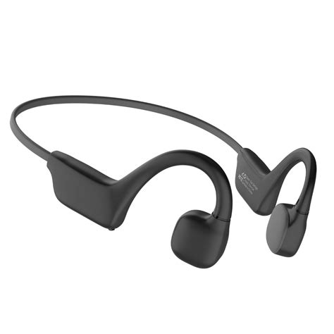 Audífono De Conducción Ósea Be X2 Negro Bluetooth Recargable Be