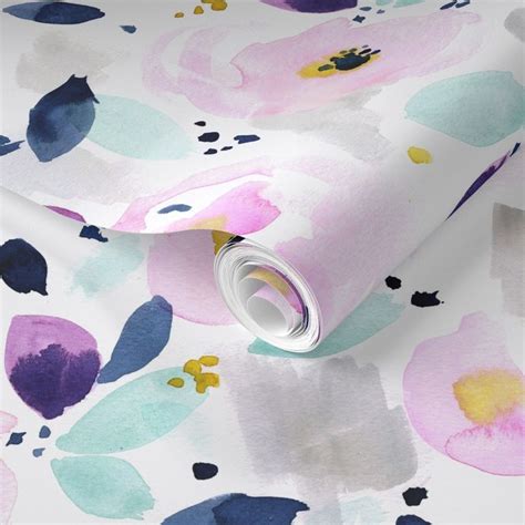 Mystical Floral Wallpaper Spoonflower Haus