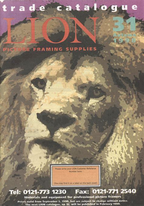 Archive1990 012 Lion Picture Framing Supplies Flickr