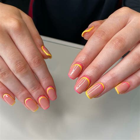 27 Summer Pink And Yellow Nails You Will Adore Nail Designs Daily