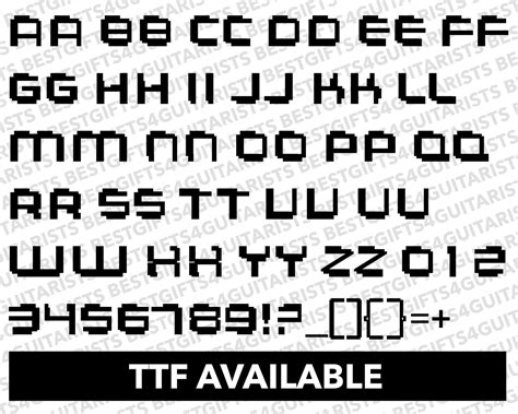 Pixel Space Font Svg Pixel Font For Cricut Pixel Font Svg Png  Ttf Pdf Pixel Font For