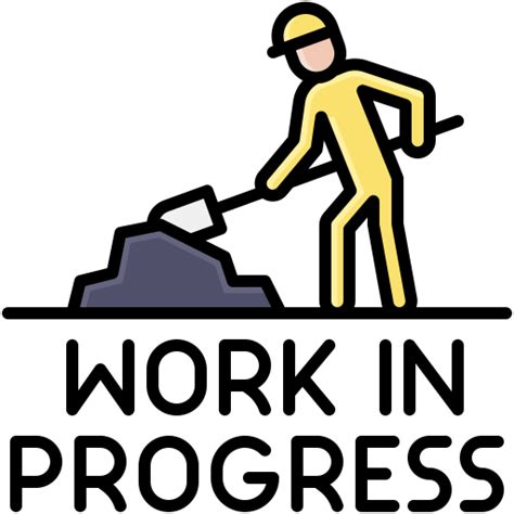 Work In Progress Generic Outline Color Icon