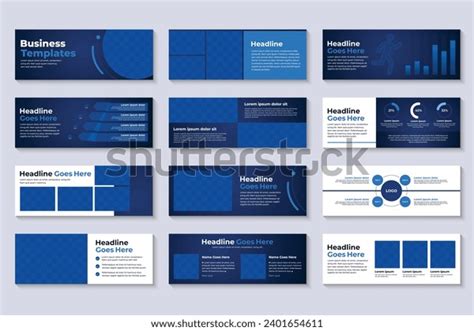 Vector Business Presentation Powerpoint Template Stock Vector Royalty Free 2401654611