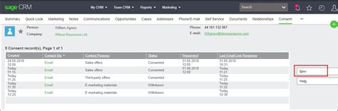 Sage Crm 2018 R2 Consents In Sage Crm Sage Crm Tips Tricks And Components