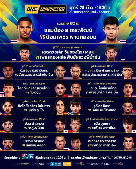 Karen လာမယ် မတ်လ 28ရက် One Lumpinee 102ရဲ့ပြိုင်ပွဲ ဒီတခါတော့ မြန