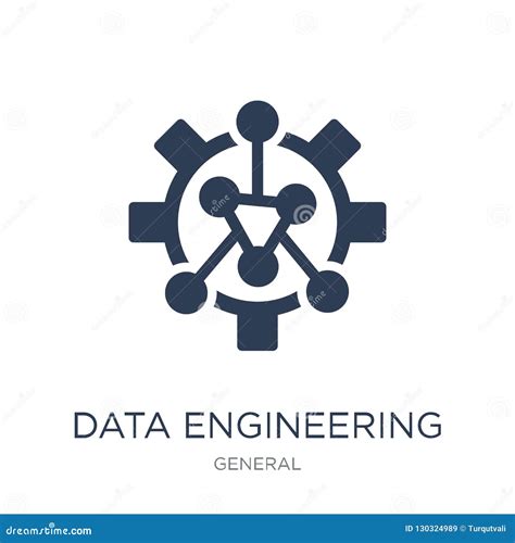 Data Engineering Icon Trendy Flat Vector Data Engineering Icon Stock Vector Illustration Of
