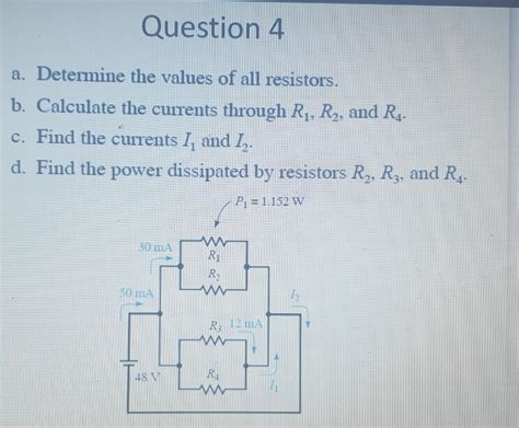 Solved A Determine The Values Of All Resistors B Chegg