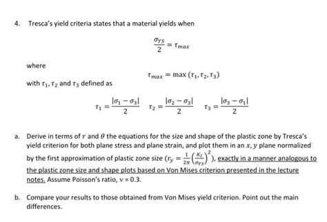 4 Trescas Yield Criteria States That A Material