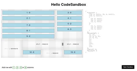 Grid Layout Codesandbox