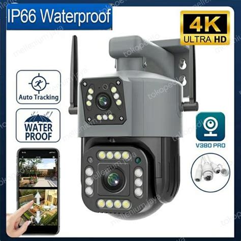 Jual New Cctv Ip Cam Outdoor Ptz 12mp Full Hd Kamera Night Vision Anti