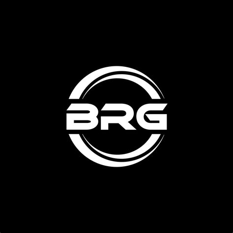 Brg Letter Logo Design In Illustration Vector Logo Calligraphy