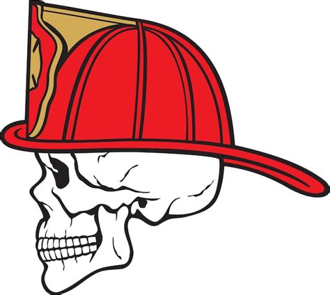 Premium Vector Firefighter Skull