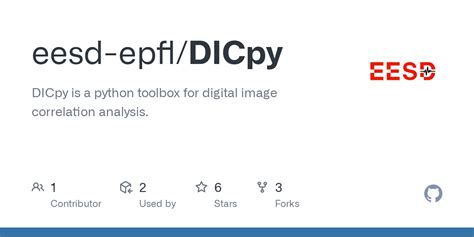Github Eesd Epfldicpy Dicpy Is A Python Toolbox For Digital Image Correlation Analysis