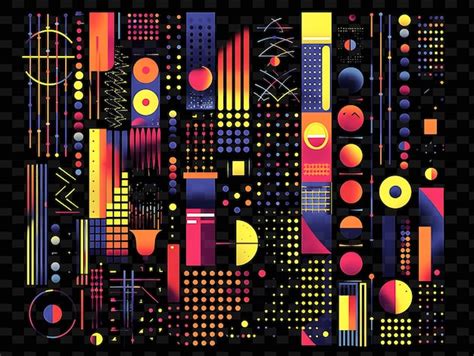 Premium PSD Png Pixel Trellises And Neon Delights Game Design With Vibrant Artistry And